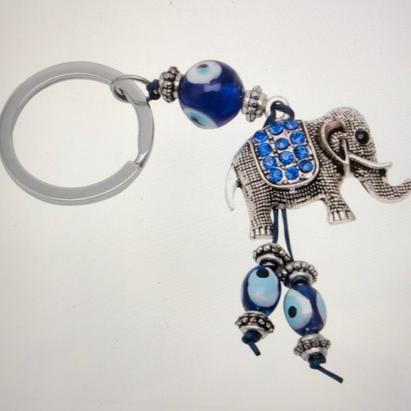 Boutique | Accessories | Bohemian Thai Elephant Eye Glass Keychainnew ...